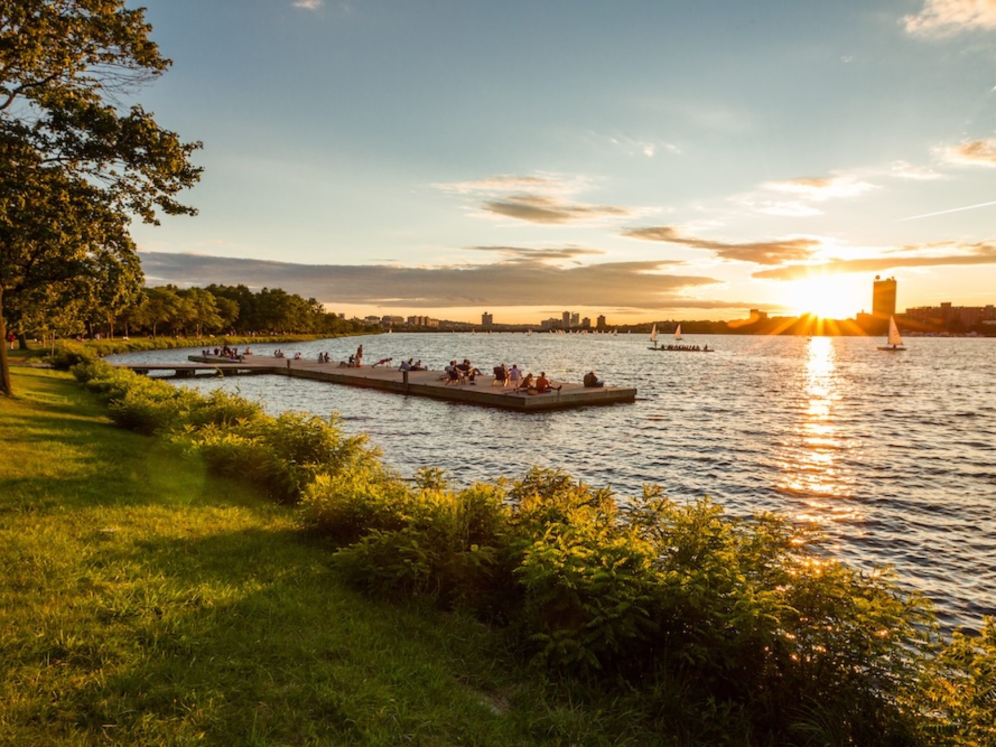Needham Line on the Commuter Rail